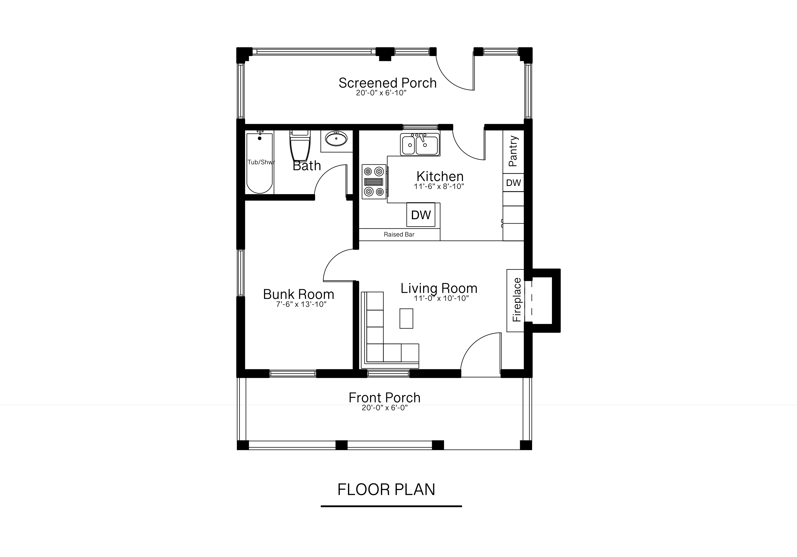 L Shaped House Floor Plans - Free Floor Plan Downloads
